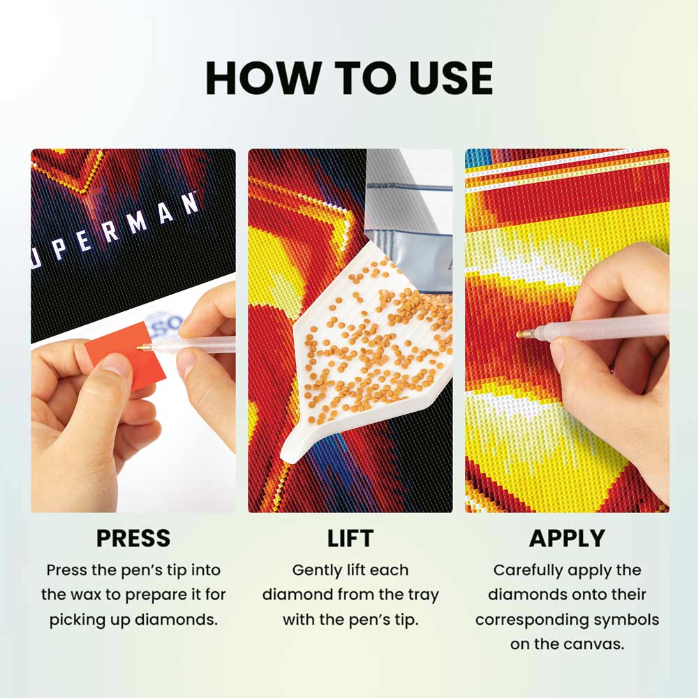Superman Logo - Diamond Painting Kit – Crafthub Japan